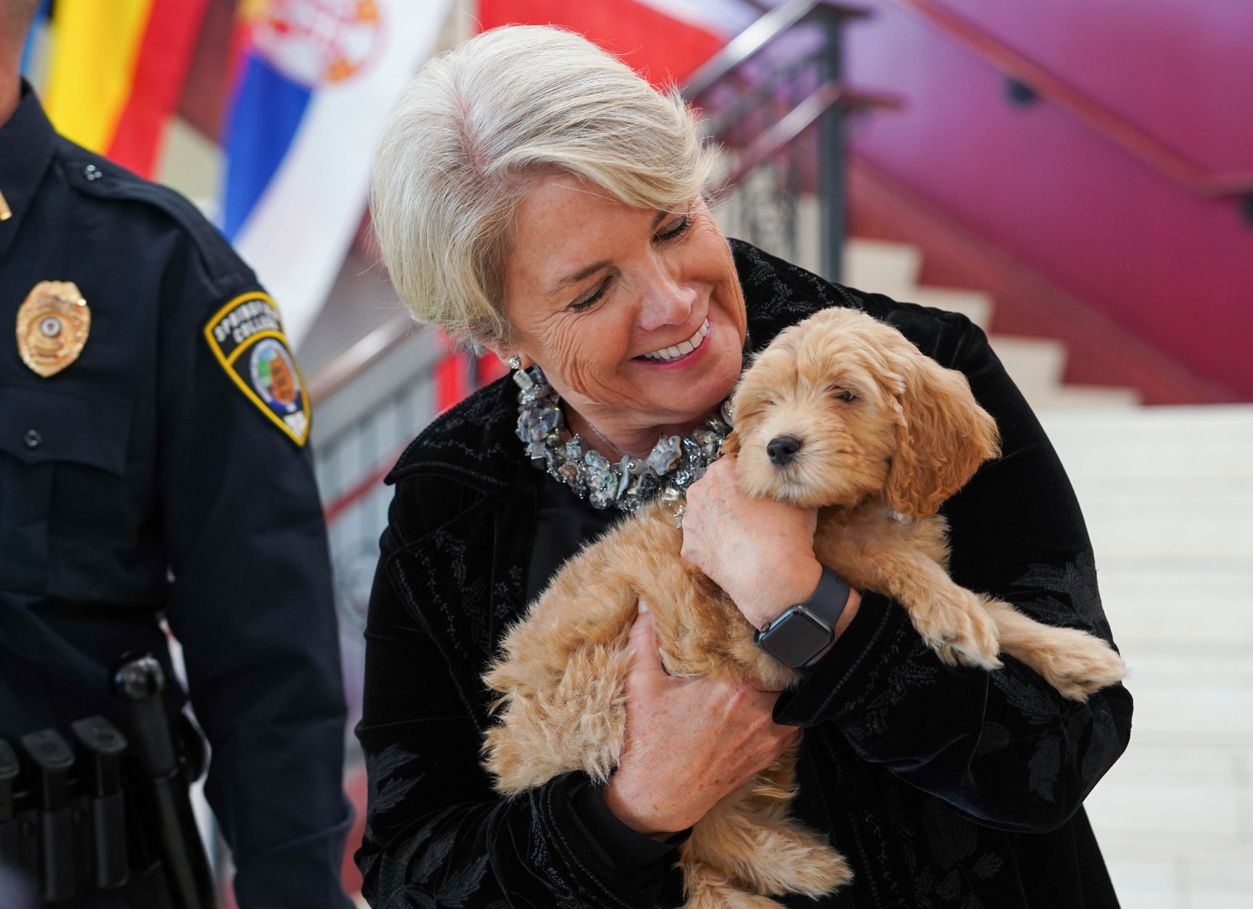 Springfield College welcomed 'Rookie,' its new campus comfort dog