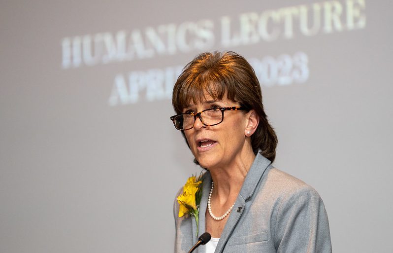 Kathy Mangano presents Humanics lecture for her year-long Title IX ...