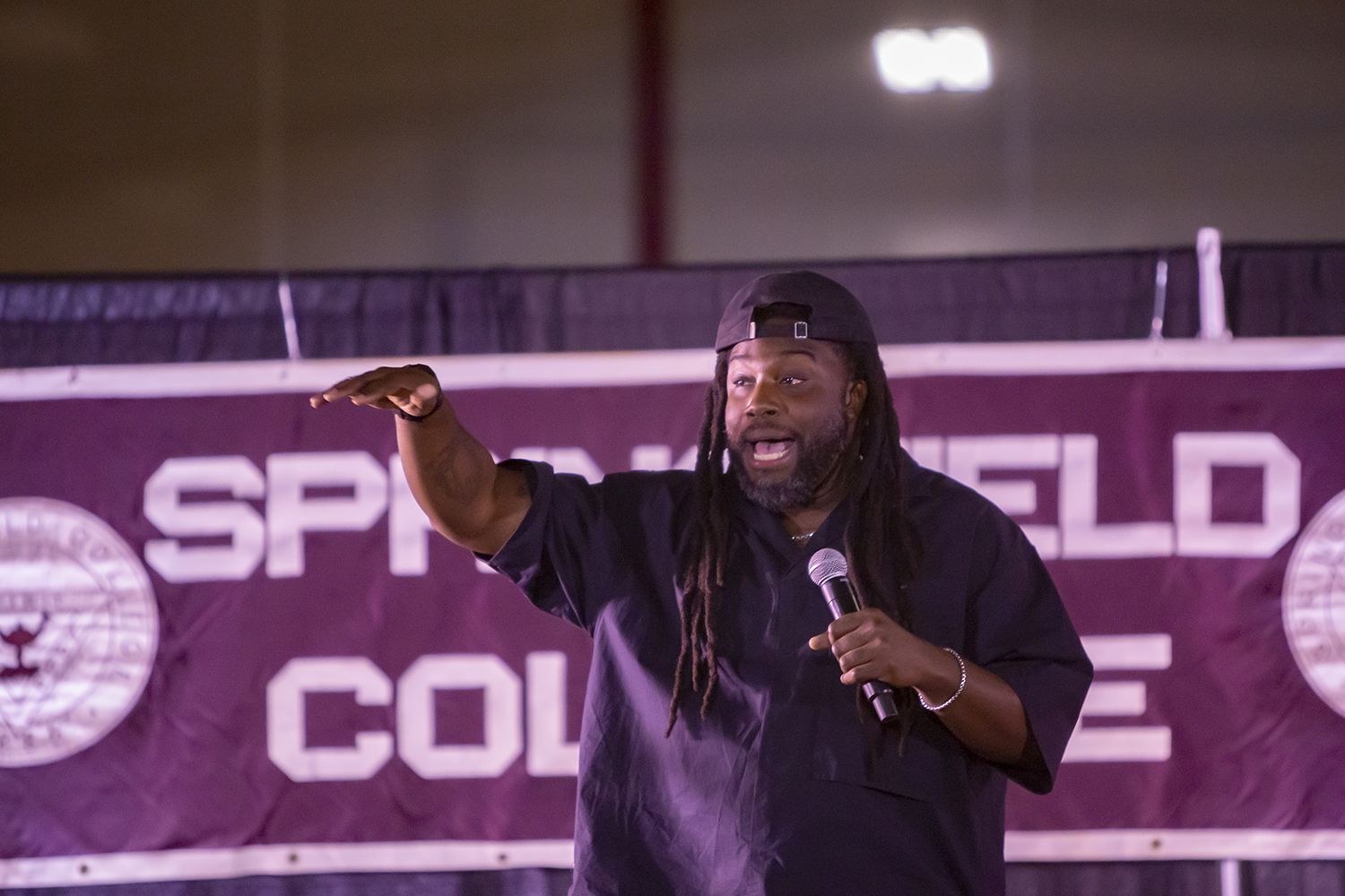 Award winning author Jason Reynolds visits Springfield College